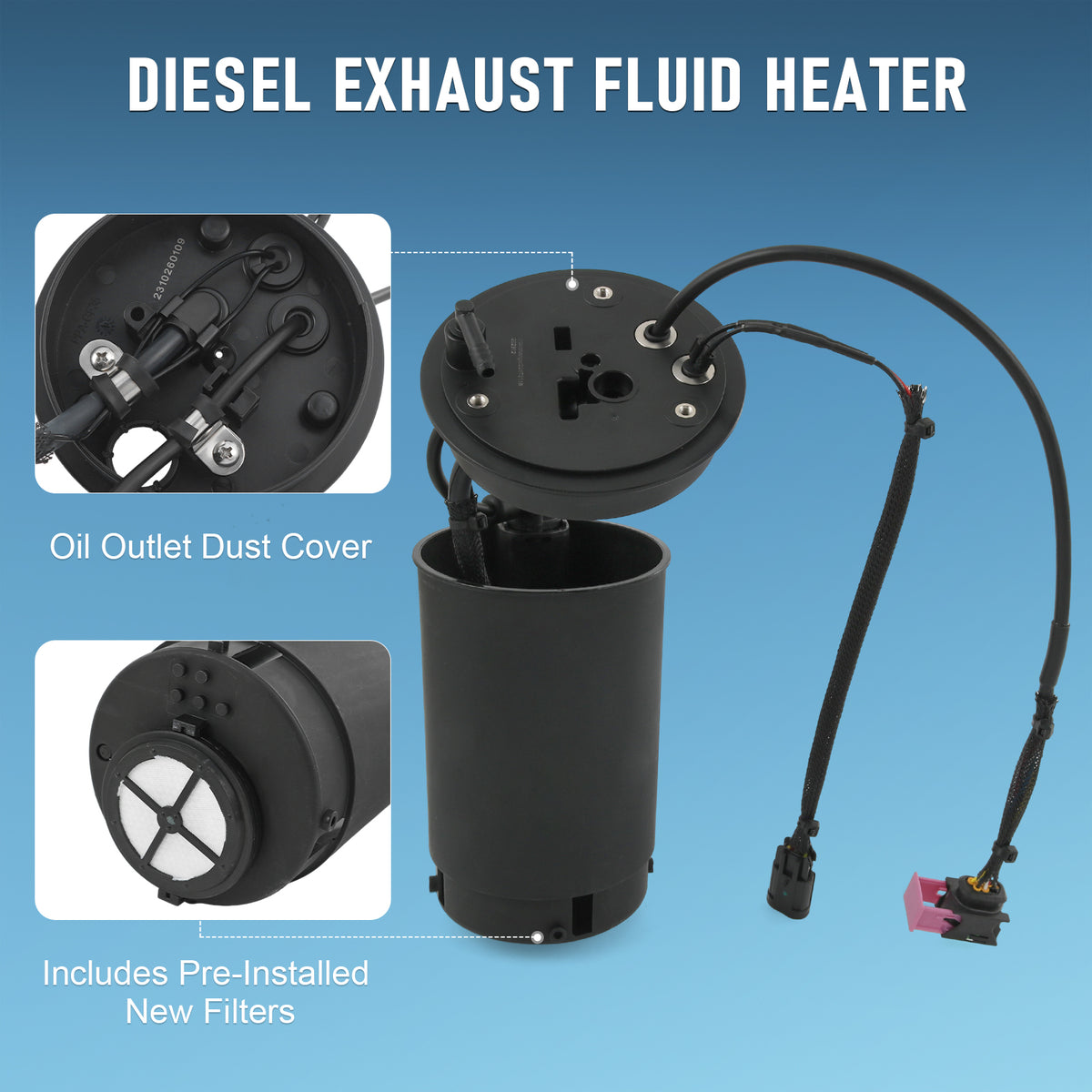 JDMSPEED DEF Reservoir Tank Heater Fits Silverado Sierra Duramax LML 6 ...