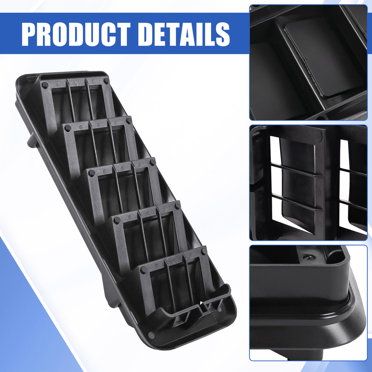 JDMSPEED 2x Back Panel Cab Air Vent Relief Grille For Chevrolet Silver ...