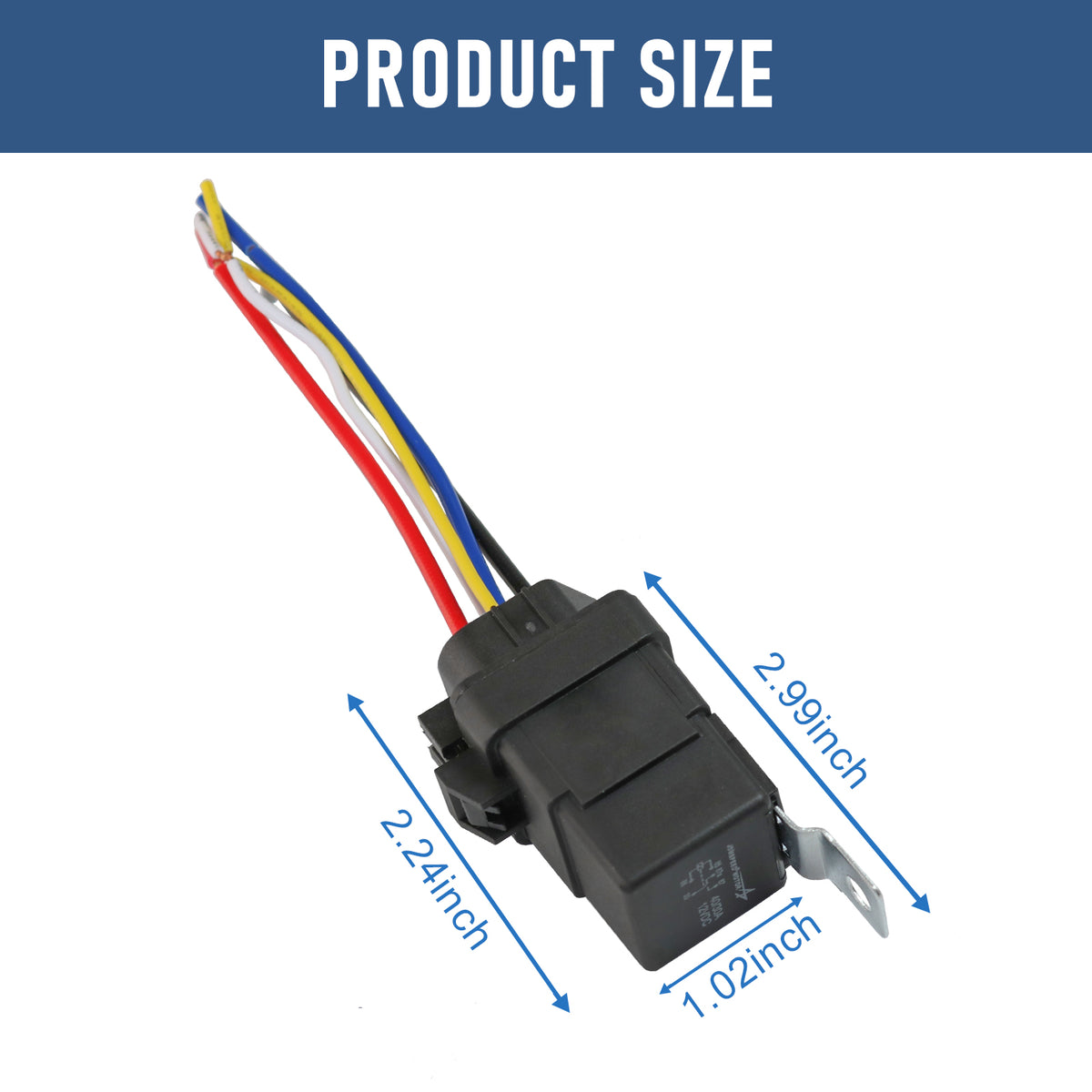 JDMSPEED 4x Heavy Duty 12V 40A Car Auto 5 Pins & Wire Relay Waterproof ...