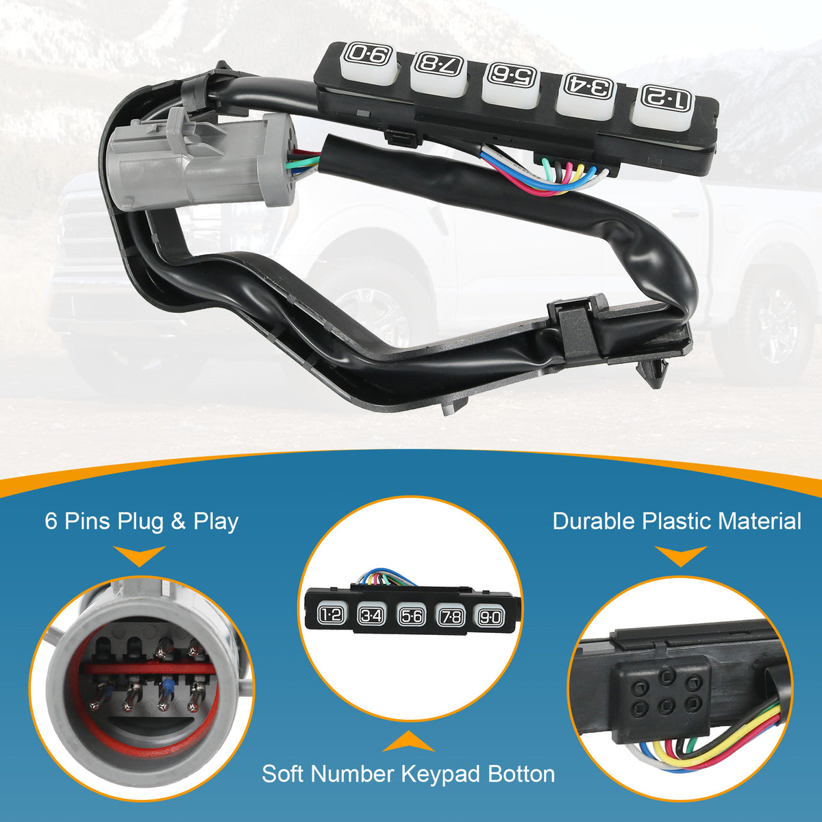 JDMSPEED For 2009-2014 F-150 Ford Keyless Entry Door Lock Keypad AL3Z ...