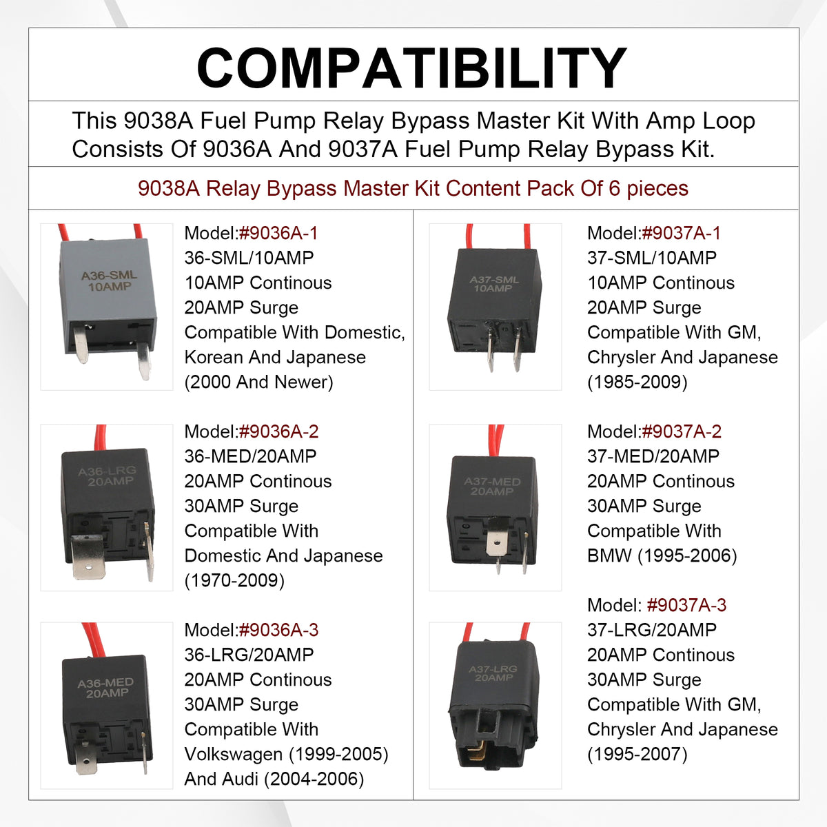 JDMSPEED Relay Bypass Switch Kit with Amp Loop 9038A – JDMSPEED Motor