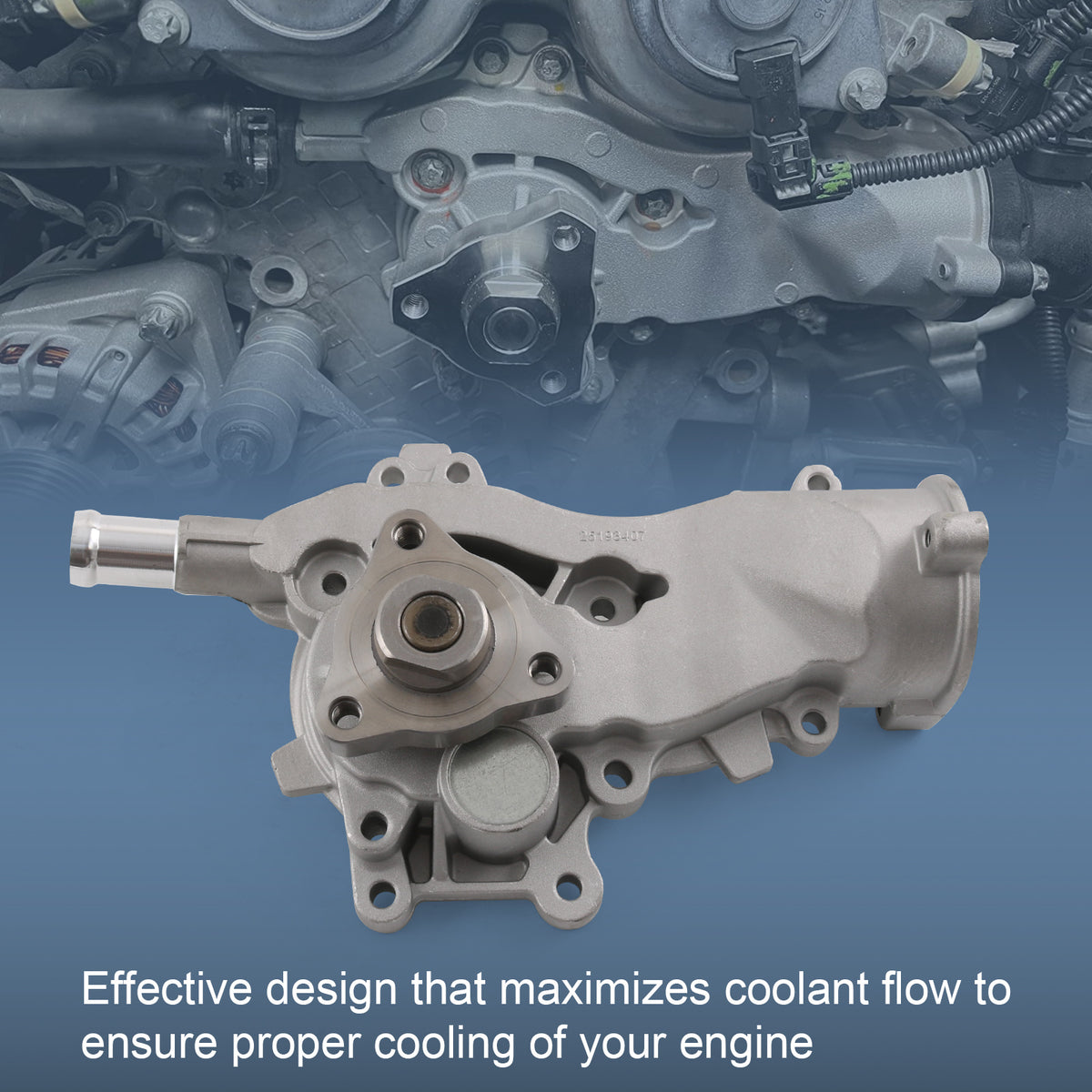JDMSPEED Water Pump For 13-20 Encore Trax, 11-15 Cruze, 12-20 Sonic 1 ...