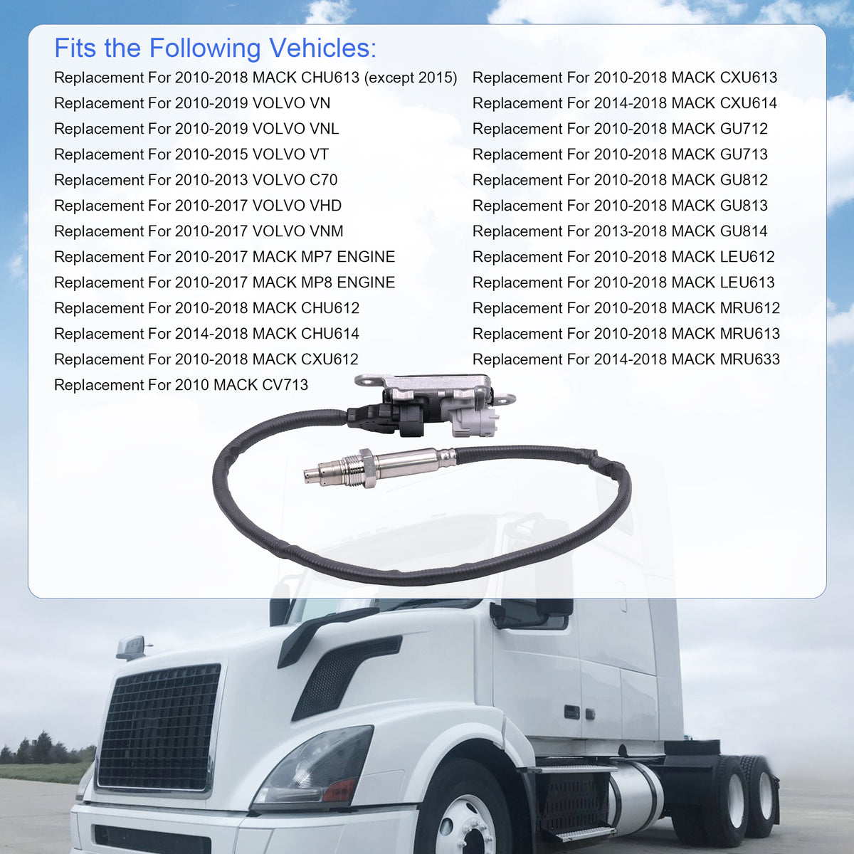 JDMSPEED 5WK97367 Inlet Nox Sensor For Volvo Mack 22303390 21479638 21 ...