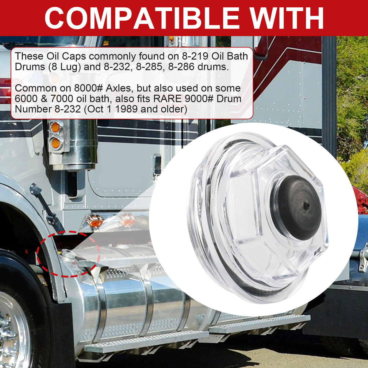 JDMSPEED 2X Replacement 2-7/8" Oil Bath Caps Trailer Axle Fits Dexter ...