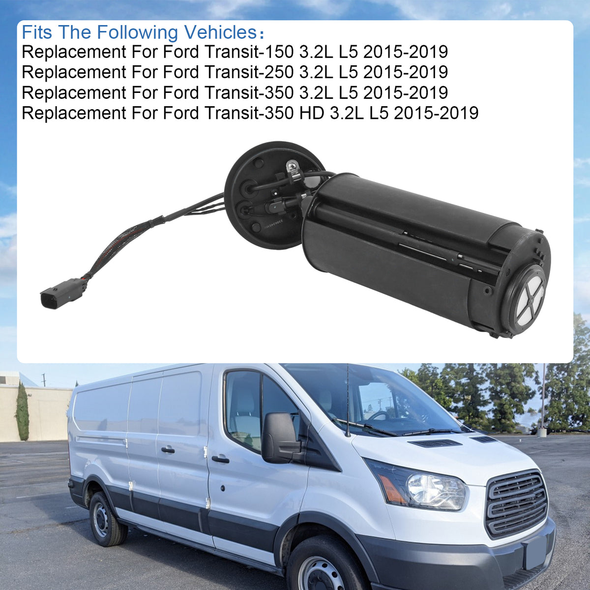 JDMSPEED Diesel Exhaust Fluid DEF Heater For 2015-2019 Ford Transit L5 ...