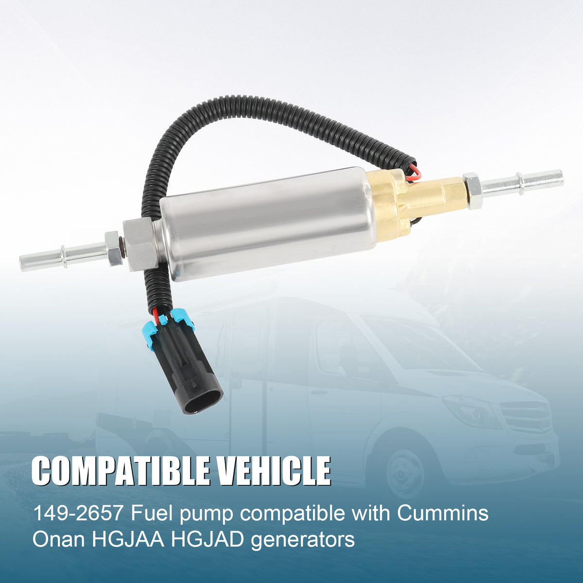 JDMSPEED 12V Fuel Pump For Cummins Onan Generator HGJAA HGJAD Series 0 ...