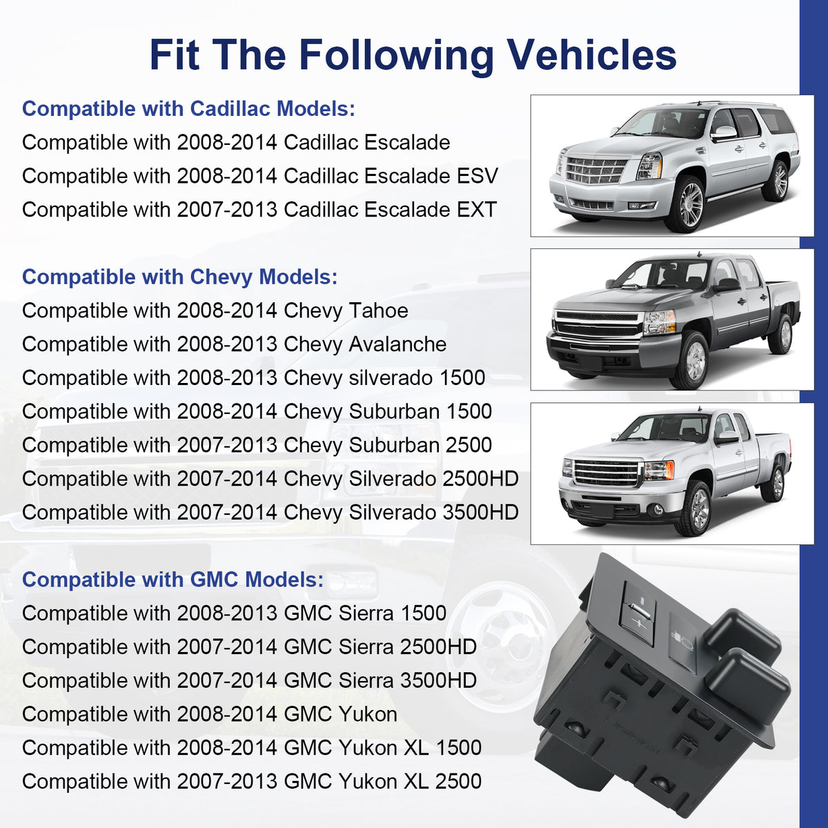 JDMSPEED Trailer Brake Controller Fits Chevrolet Silverado 1500 2500 H ...