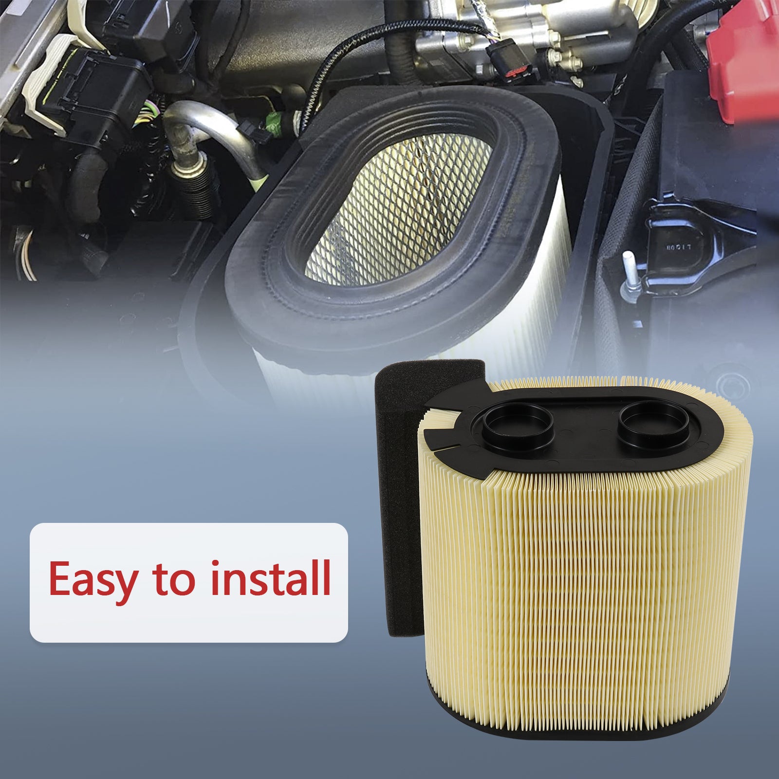 JDMSPEED Air Filter Cleaner For Ford Motorcraft 6.7L Powerstroke FA192 ...