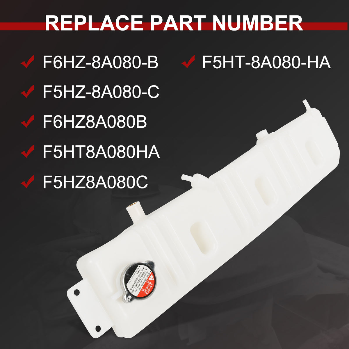 JDMSPEED Radiator Coolant Overflow Tank Assembly F6HZ8A080B For Ford F ...