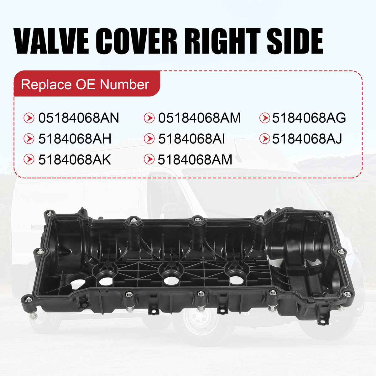 JDMSPEED Passenger Side RH Engine Valve Cover Assembly NEW For Dodge C ...