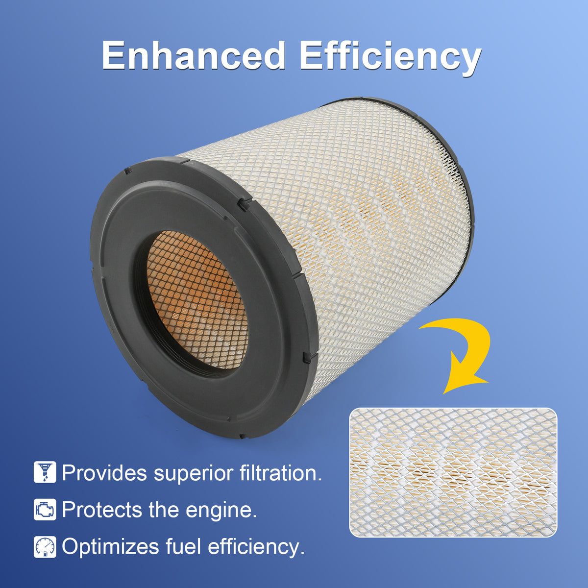 JDMSPEED Air Filter For Freightliner Century Columbia Coronado RS3518 ...