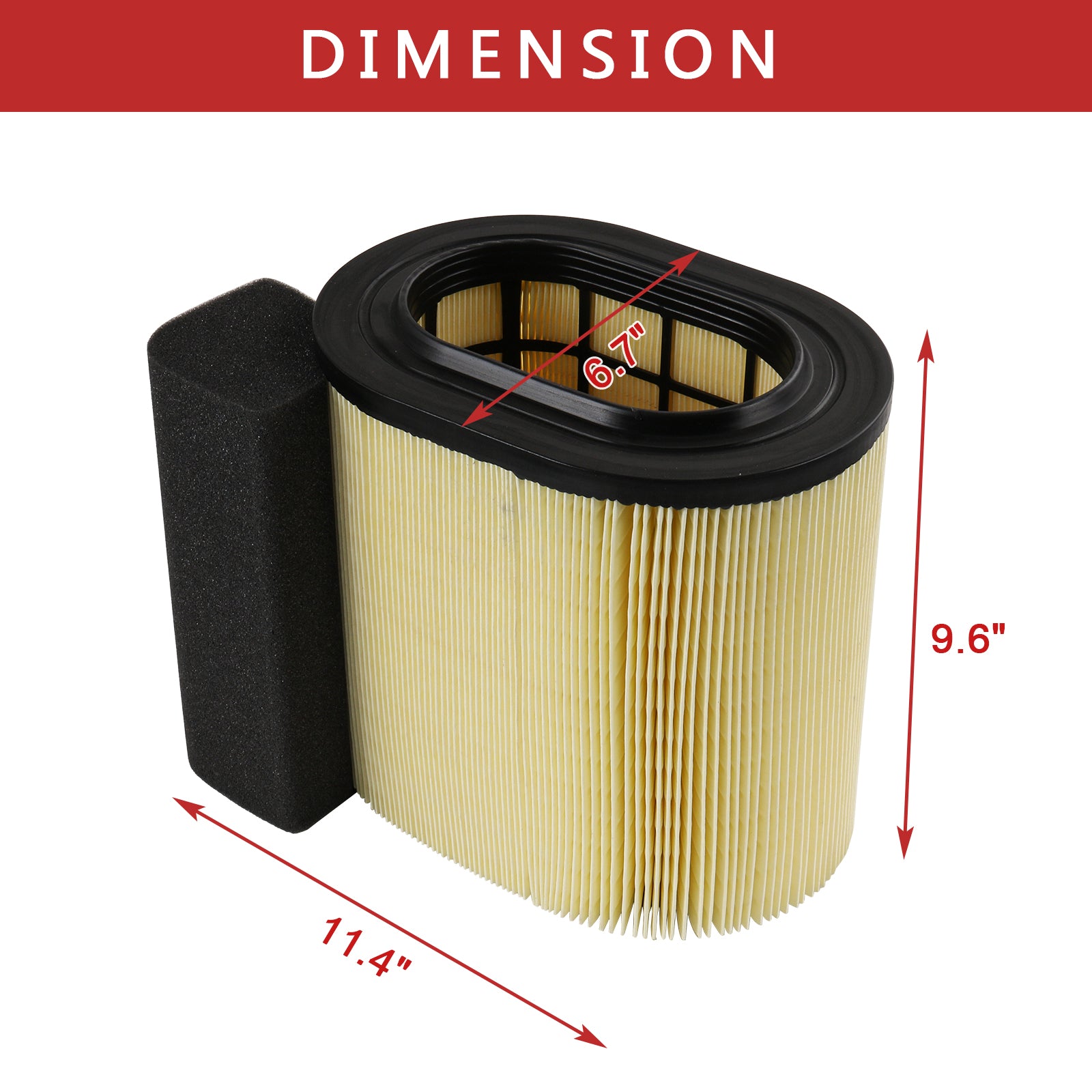 JDMSPEED Air Filter Cleaner For Ford Motorcraft 6.7L Powerstroke FA192 ...