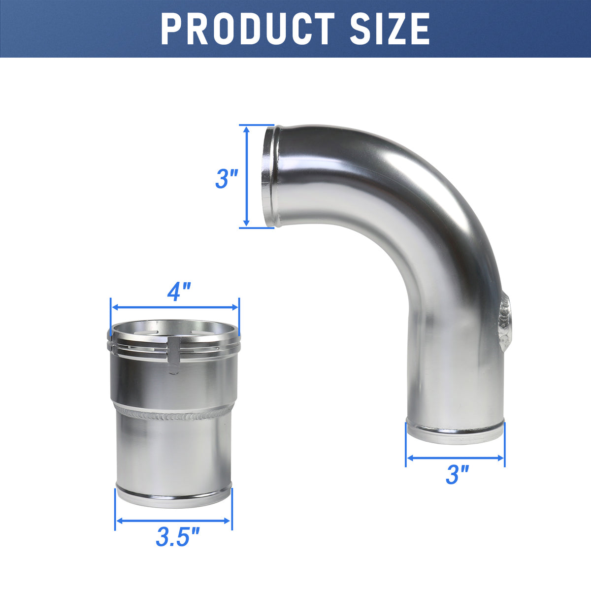 JDMSPEED Cold Side Intercooler Pipe Upgrade Kit For 2011-2016 Ford Pow ...