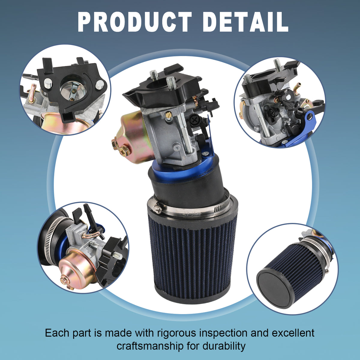 JDMSPEED Air Filter Adapter Jet Stage 1 Kit For Predator 420cc 389cc 1 ...
