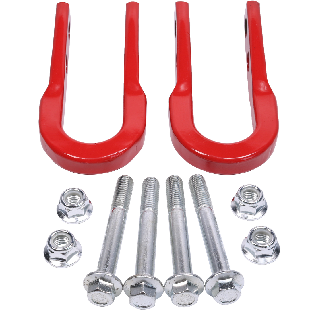 JDMSPEED Pair For 2017-2020 Chevrolet Colorado Red Front Recovery Hook ...
