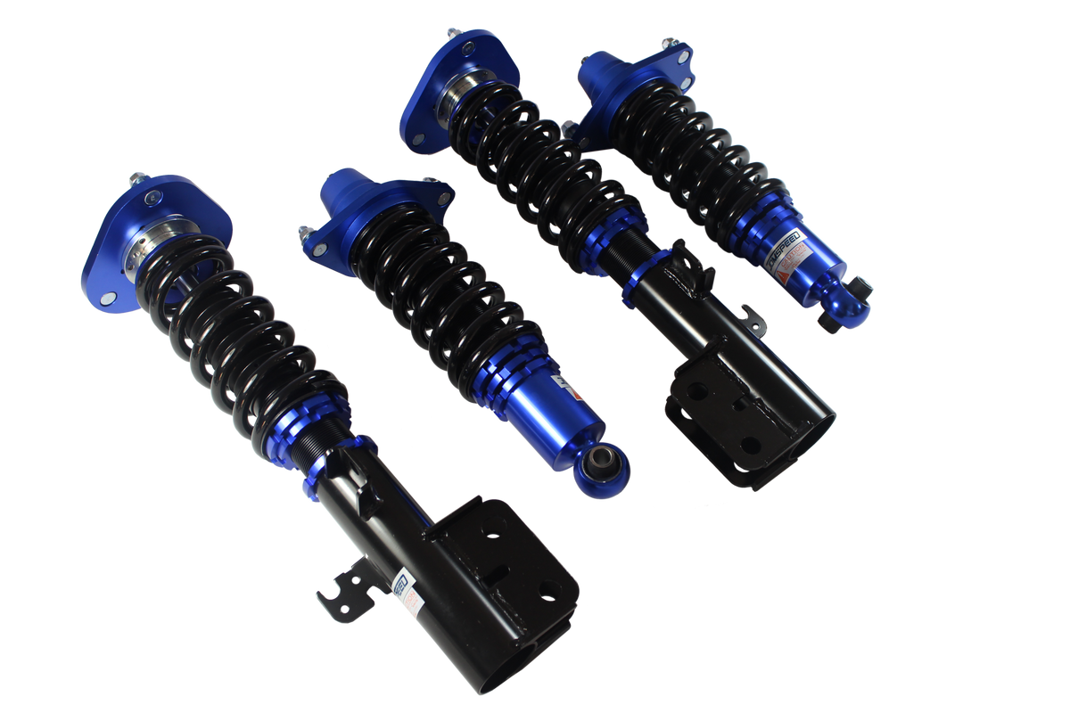 JDMSPEED Blue Adj Height Full Coilover Struts Shock Suspension Kit For ...