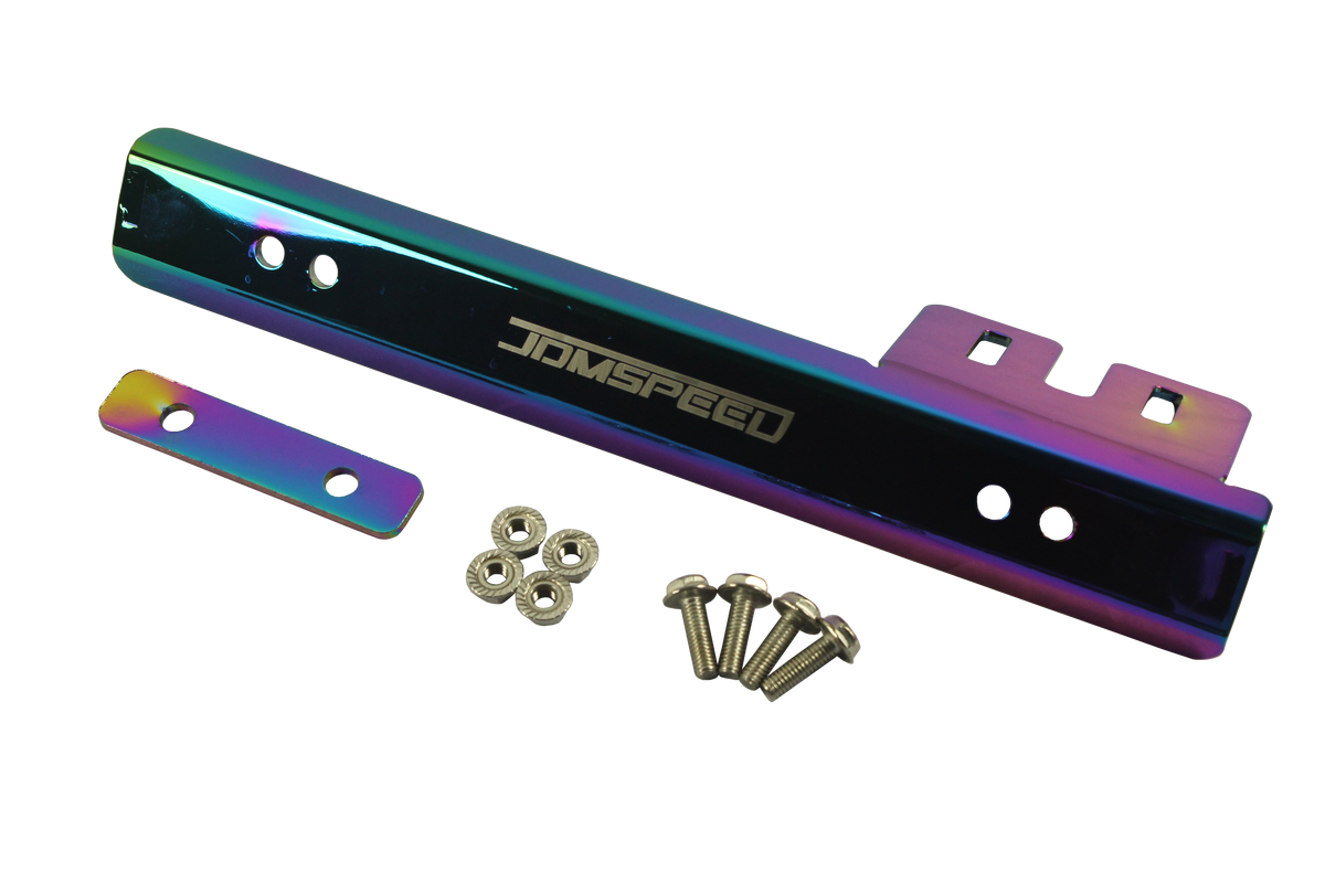 JDMSPEED Neo Chrome Universal Front Bumper License Plate Bracket Reloc ...