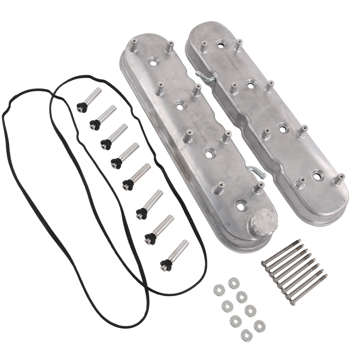 JDMSPEED Aluminum Tall Valve Covers & Coil Mounts For GM LS Cast LS1 L ...