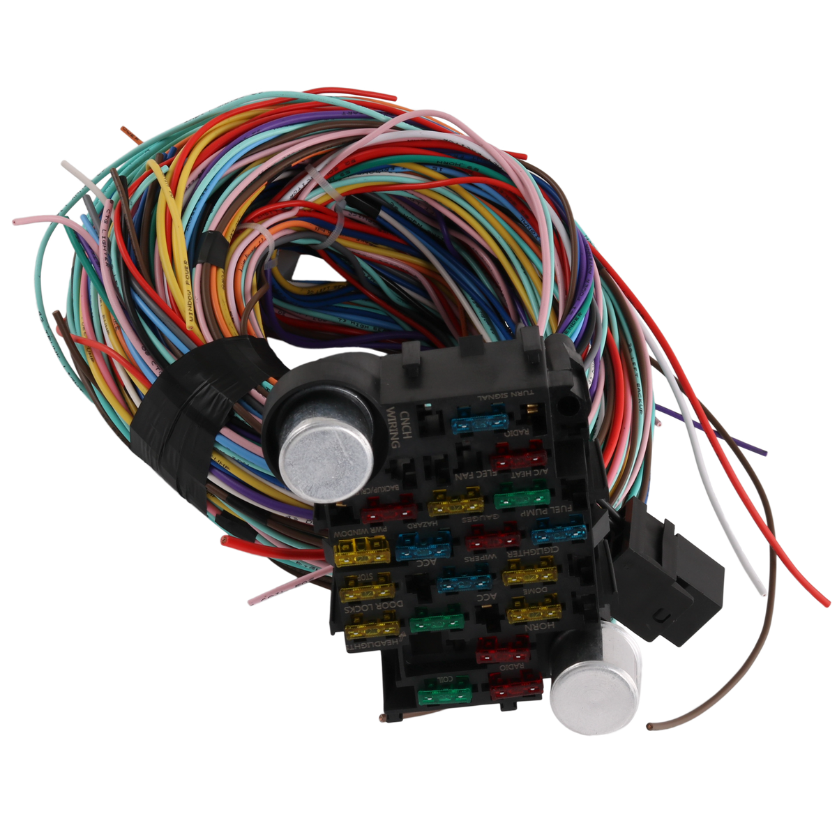 JDMSPEED Universal 21 Circuit Wiring Harness For Chevy Mopar Ford Hotr ...