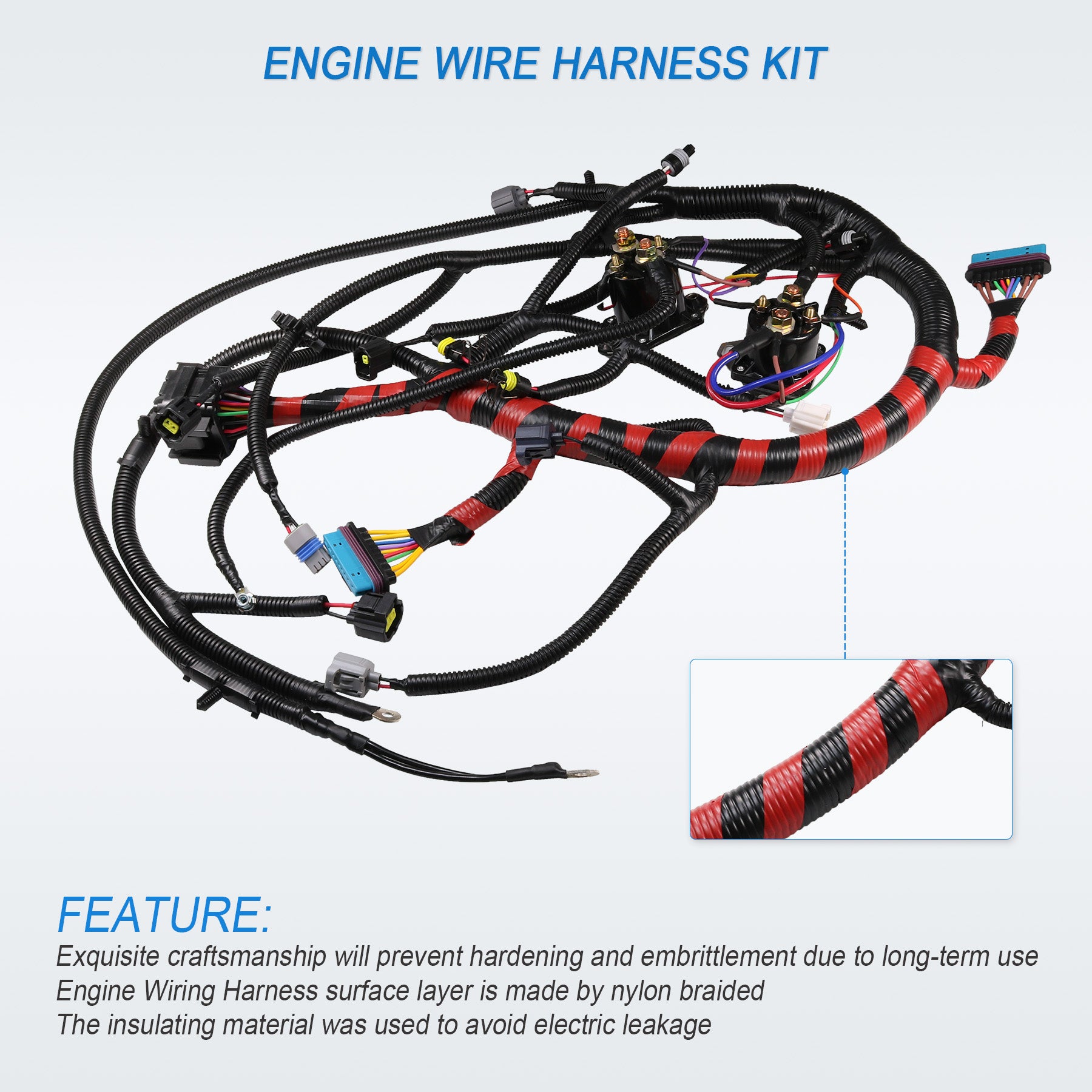 JDMSPEED New For 99-01 Super Duty F250 F350 Ford Engine Wiring Harness ...