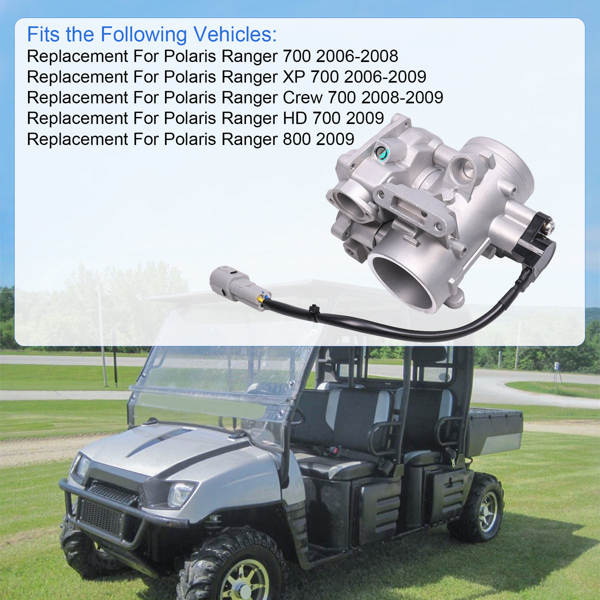 JDMSPEED 2203925 1203160 Fits Polaris Ranger 700 Throttle Body 06 07 0 ...