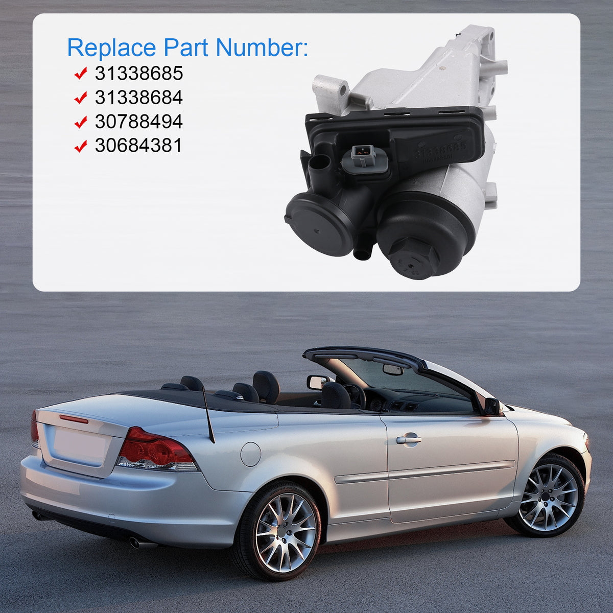 JDMSPEED Oil Filter Housing 31338685 For Volvo S40 V50 S60 V60 XC60 XC ...