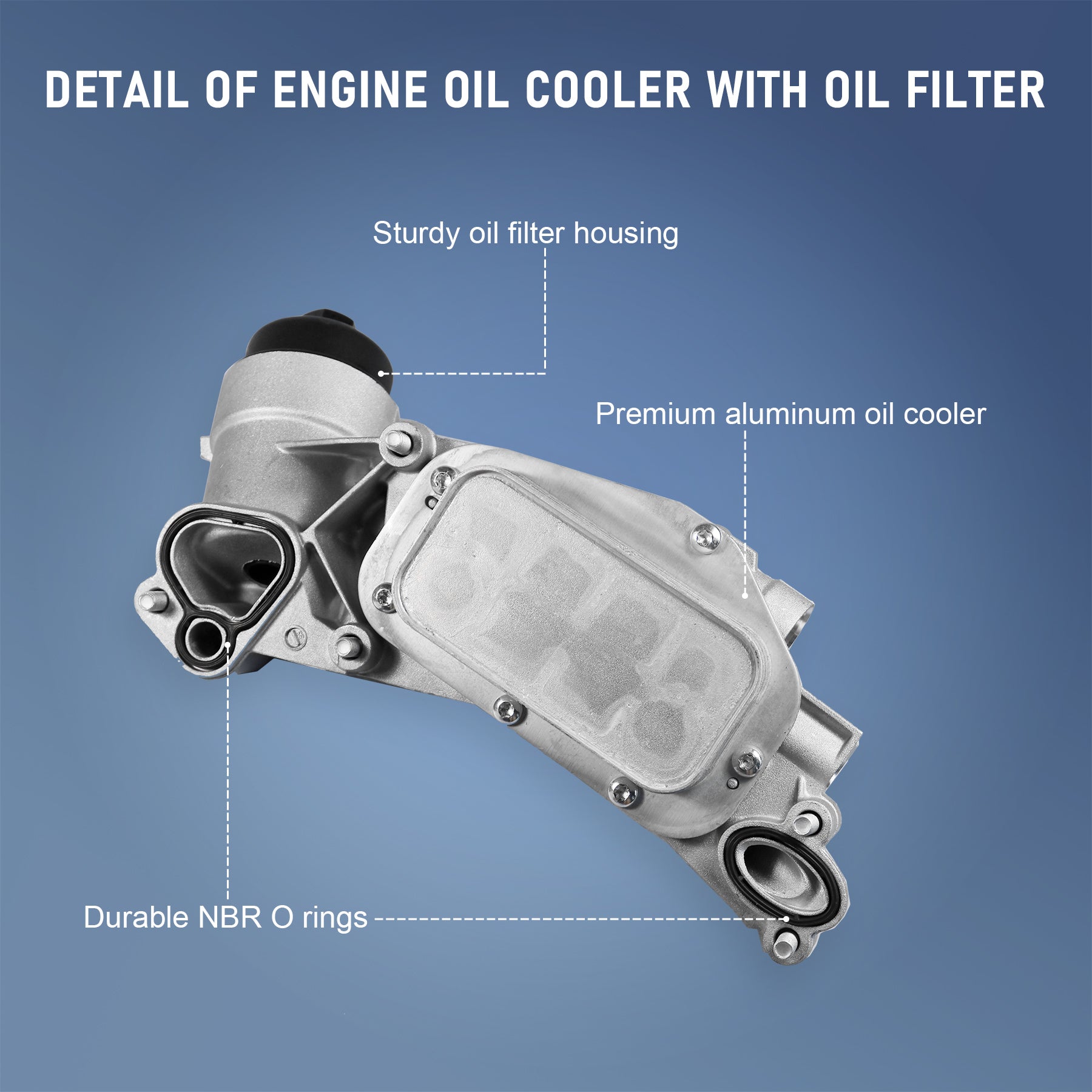 JDMSPEED 93186324 Engine Oil Cooler Assembly W/ Oil Filter For GM Chev ...