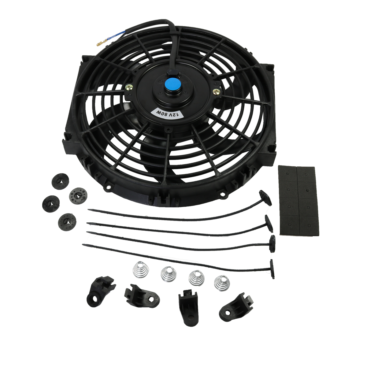 JDMSPEED 10" inch Universal Slim Fan Engine Cooling Racing Electric Ra ...