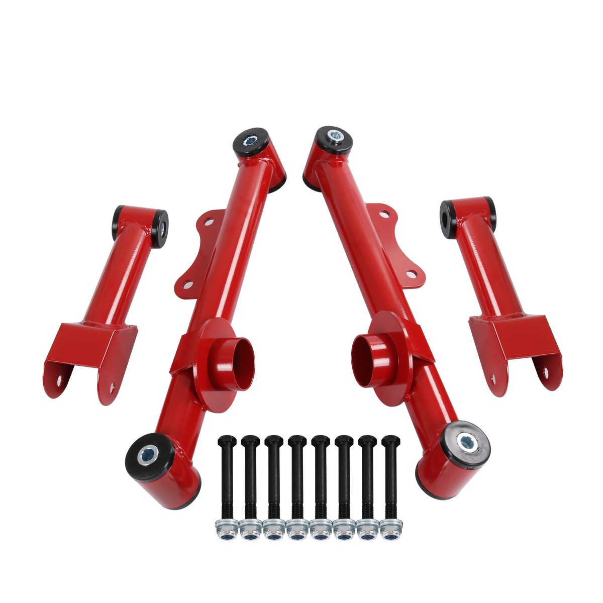 JDMSPEED Rear Upper Lower Tubular Control Arms Bar w/Hardware For Ford ...