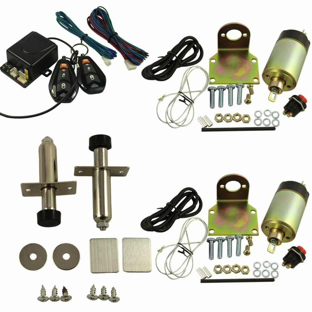 JDMSPEED New 80 lb Shaved Handle Door Popper Kit For 2 Door With Remot ...